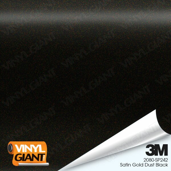 Satin Gold Dust Black - 3M | VinylGiant.com