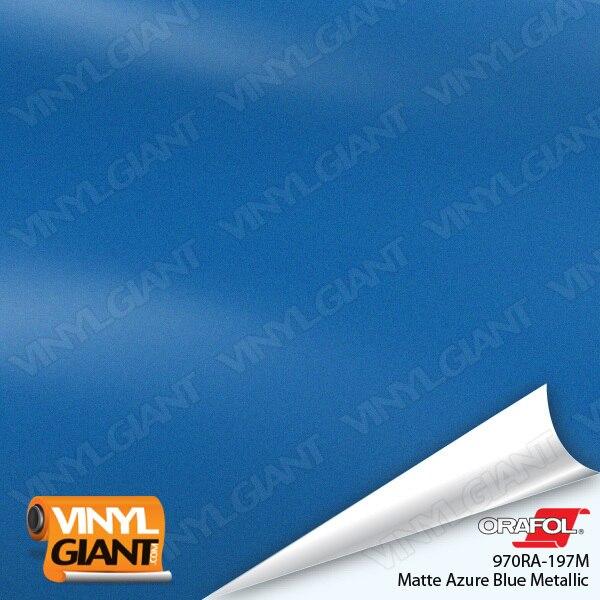 Matte Azure Blue Metallic - Orafol 197M | VinylGiant.com