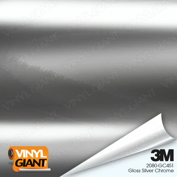 Gloss Silver Chrome - 3M | VinylGiant.com